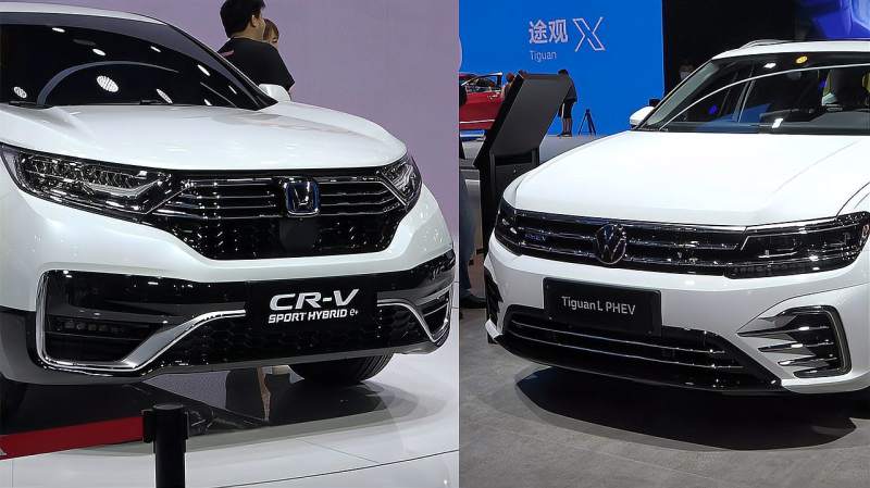 合资插混SUV的新战场 CR-V PHEV对比途观L PHEV,汽车,车评,好看视频