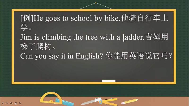 中学英语，一招明白by/ with/ in的区别,教育,在线教育,好看视频