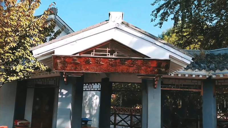 乐亭文园中心湖木栈道,旅游,旅途风光,好看视频