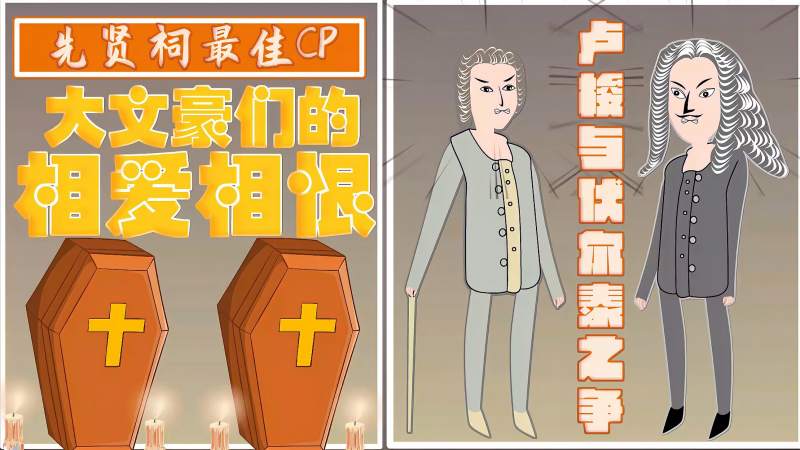 卢梭与伏尔泰之争,文化,艺术,好看视频