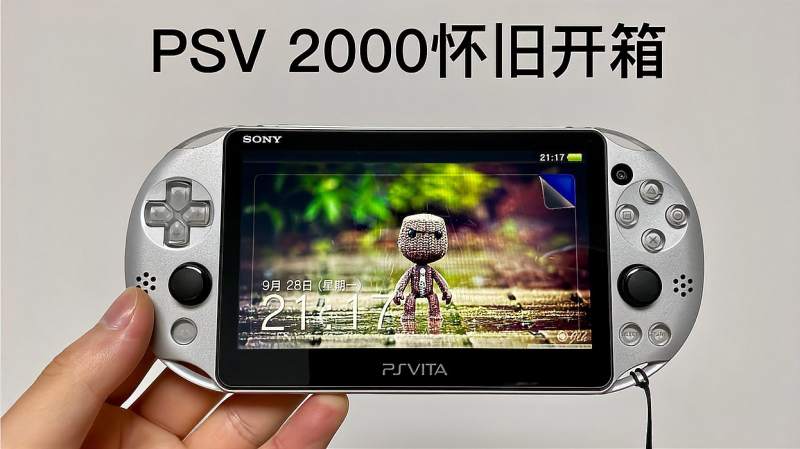 索尼PSV 2000怀旧开箱：生不逢时的游戏掌机！,数码,数码综合,好看视频