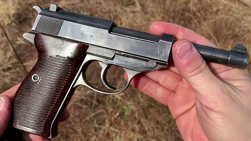 性能可靠的瓦尔特P38手枪，户外靶场射击测试，老外很喜欢,军事,武器装备,好看视频