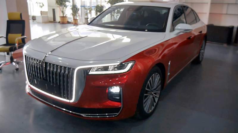 这个颜色的红旗H9太漂亮了，E级，5系，A6，S90都靠边站,汽车,车评,好看视频