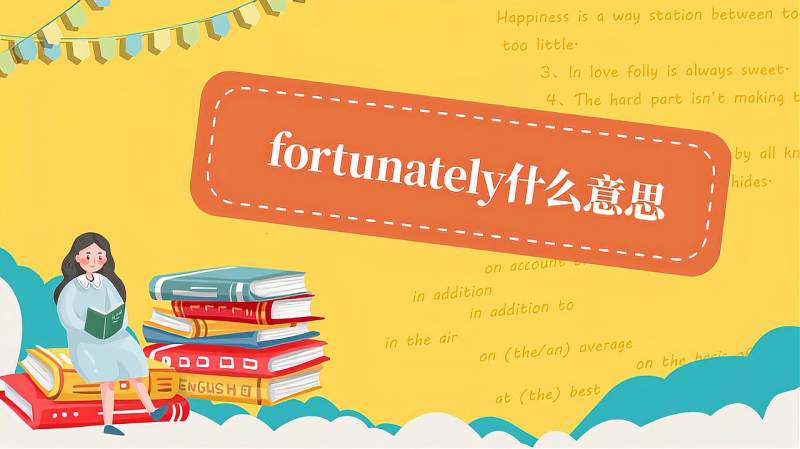 fortunately是什么意思？,教育,在线教育,好看视频