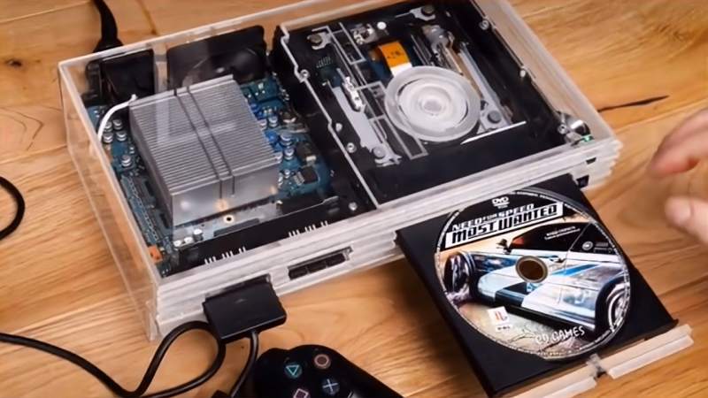 透明PS2的魅力,主机游戏 DIY 改装 PS2,数码,数码综合,好看视频