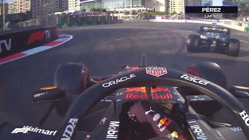 倍耐力挨打！F1 2021 阿塞拜疆大奖赛车载视角精华,体育,F1赛车,好看视频