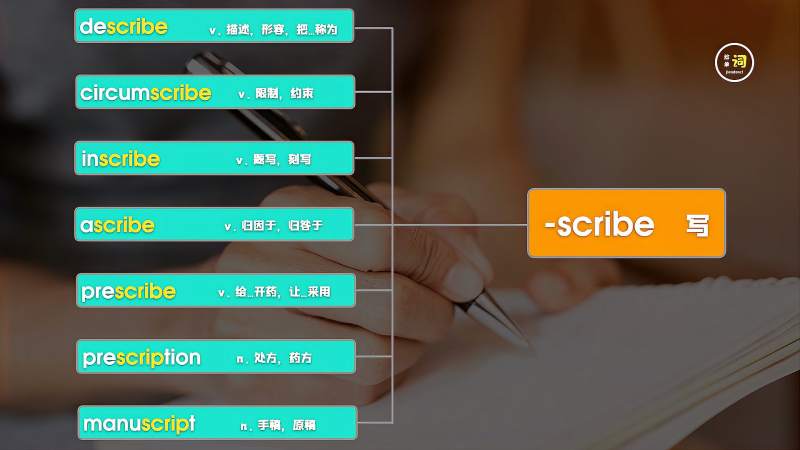 用我的describe突破你单词的circumscribe,教育,在线教育,好看视频