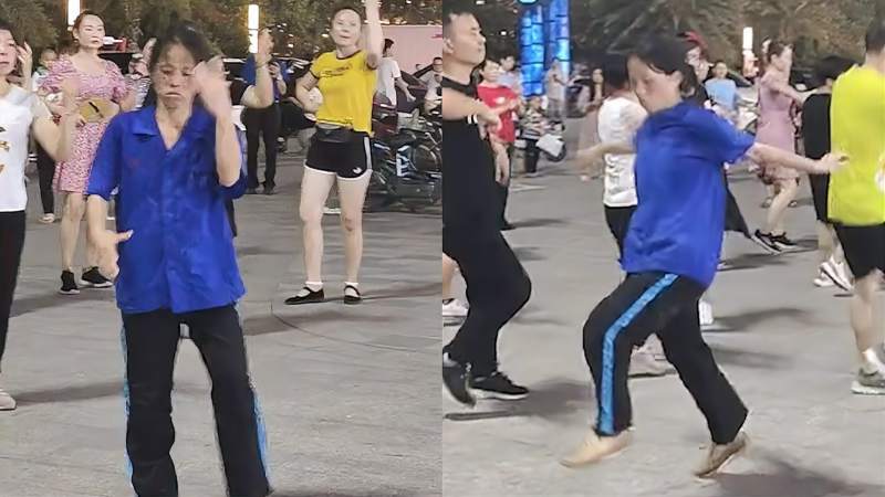 广东市民拍下街头广场舞 一大姐潇洒舞姿引称赞：注入灵魂超带劲舞蹈广场舞好看视频