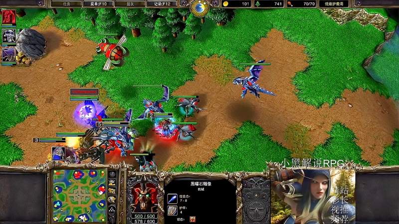 魔兽争霸2V2，四家不死族，满屏的冰龙毁灭！war3多人联机,游戏,RPG游戏,好看视频