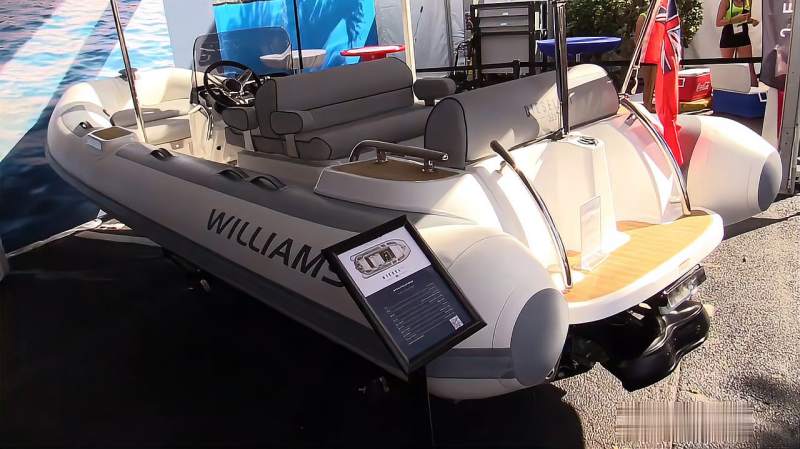 游艇展观览Williams Diesel Jet 505橡皮艇,汽车,汽车改装,好看视频