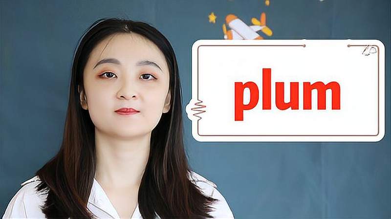 plum的读音、意思、翻译、用法搭配,教育,在线教育,好看视频