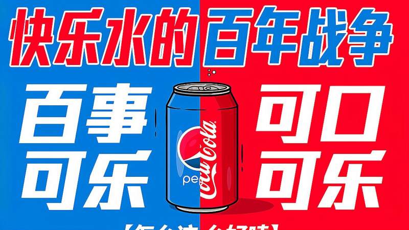可口可乐vs百事可乐：相爱相杀100年，谁才是快乐水永远的神？,搞笑,恶搞整蛊,好看视频