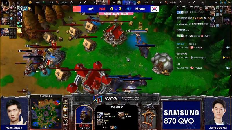 6级山丘大战6级兽王 魔兽争霸xiaoy解说WCG moon infi 3,游戏,经营策略游戏,好看视频