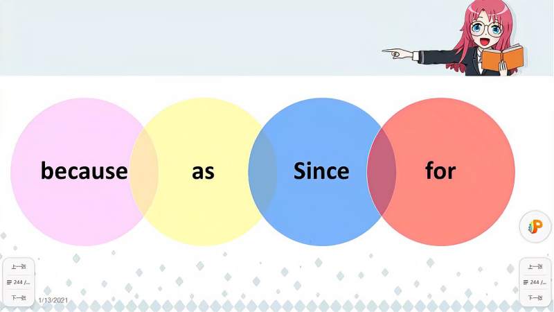 because、since、for、as各有什么用法？这些要知道,教育,在线教育,好看视频