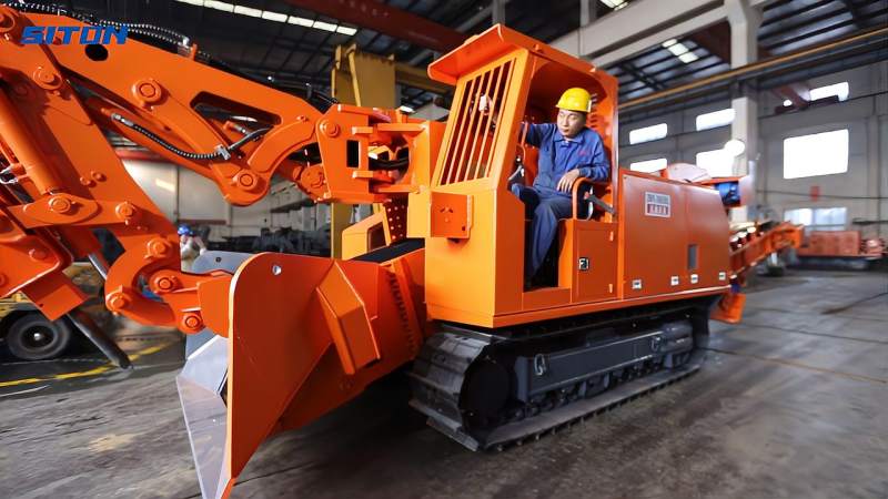 鑫通机械ZWY-150 55L遥控操作履带式扒渣机演示视频,科技,机械,好看视频