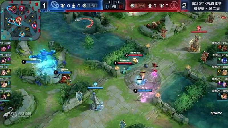 成都AG vs VG-4 KPL春季赛,游戏,MOBA,好看视频