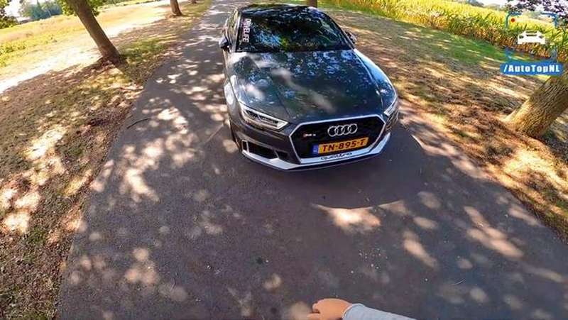 第一视角驾驶520匹马力的奥迪RS3，极速飙到305KM/H！,汽车,汽车改装,好看视频