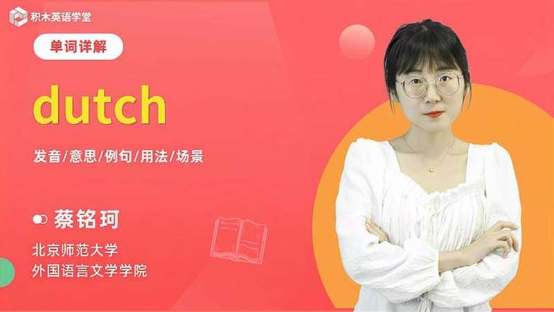 dutch-单词讲解（发音 意思 例句 用法 短语）,教育,在线教育,好看视频