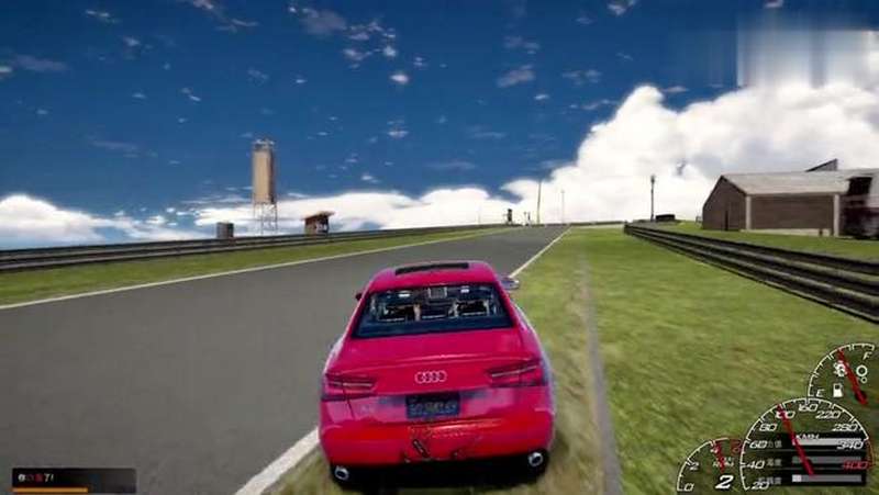 模拟赛车：驾驶模拟 奥迪系列 A6 A8 RS7 纽北赛道游戏测试,游戏,动作冒险类,好看视频