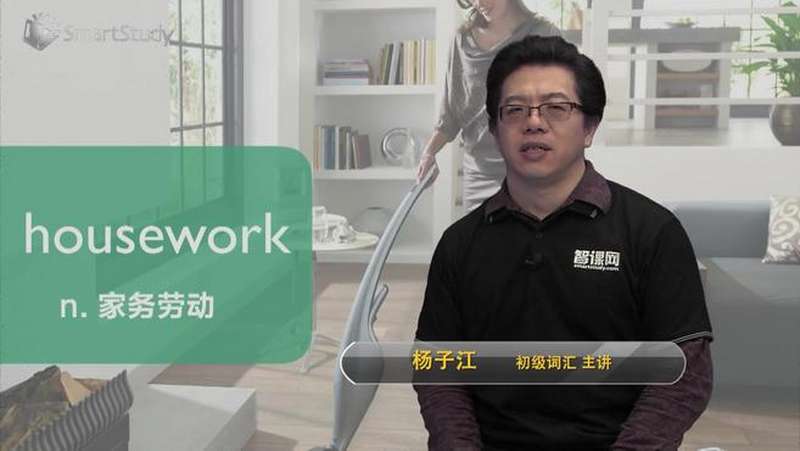 housework-单词讲解（释义、例句）,文化,艺术,好看视频